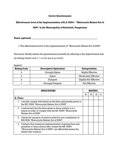 Floating Of Survey Questionnaire For Community Pdf Regulatory Compliance