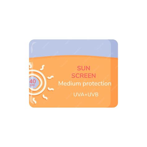 Premium Vector Sunscreen Gel In An Orange Jar In Vector