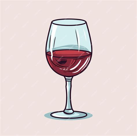Premium Vector Red Wine In Glass Icon Vector Illustration