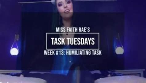 Week 20 A Sticky Stroker Task For Jerk Off Addicts Miss Faith Raes