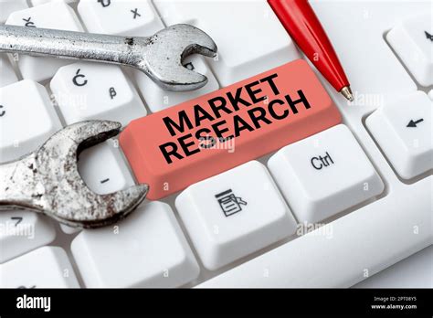 Sign Displaying Market Researchthe Acttion Of Gathering Information