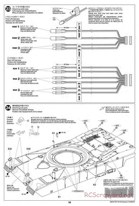 Tamiya 56040 56041 Manual • Us M1a2 Abrams 116 Scale