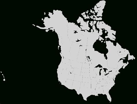 Map Of Canada And Usa States And Provinces Printable Us Maps