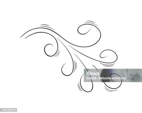 손으로 그린 소용돌이 아이콘입니다 낙서 스타일의 공기 흐름 또는 바람 타격 효과 돌풍 연기 흰색 배경에 격리된 먼지의 스케치 벡터 선형 그림 겨울에 대한 스톡 벡터 아트 및