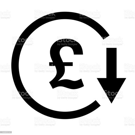 Decrease In The Value Of The Pound Vector Stock Illustration Download