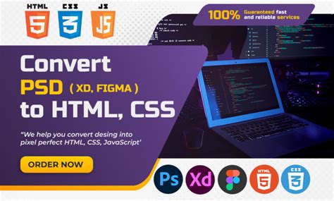 Convert Psd Figma Xd To Html Css By Hamzana Ir Fiverr