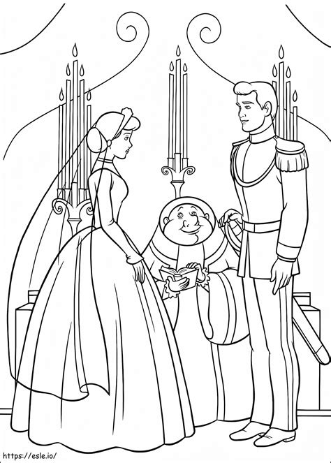 Fake Cinderella Coloring Page