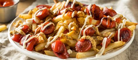 Salchipapas Traditional Street Food From Lima Peru