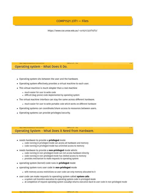 Filesnotes Pdf Operating System Computer File