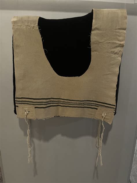 New Artifact David Hochsteins Tallit Katan On Display For The First