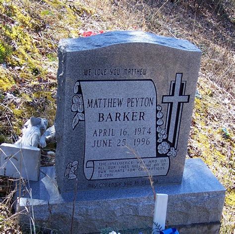 Matthew Peyton Barker 1974 1996 Find A Grave Memorial
