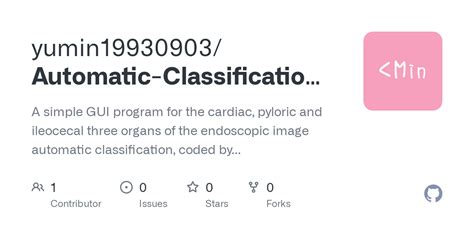 Github Yumin19930903automatic Classification For Gastrointestinal Wce Images A Simple Gui