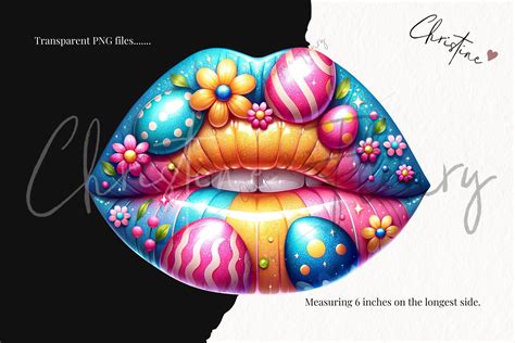 Easter Lips Clipart By Christine Fleury Thehungryjpeg