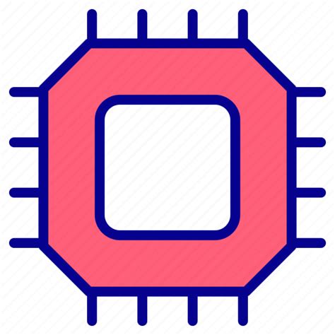Cpu Processor Chip Computer Hardware Microchip Technology Icon