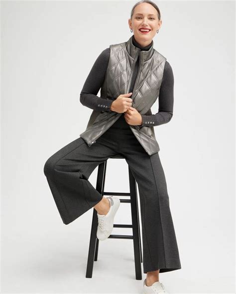 Faux Leather Vest Chicos