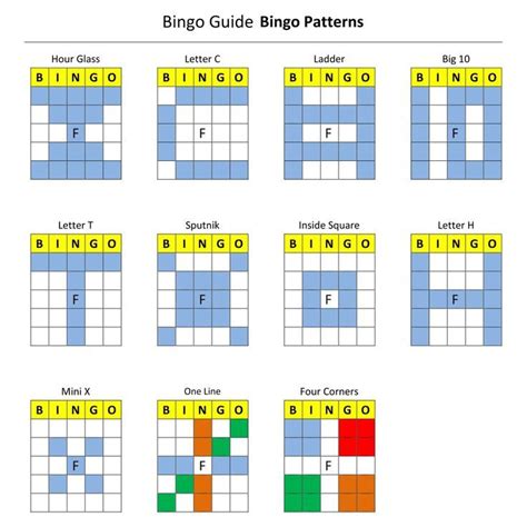 Best 13 Bingo Game Patterns 12 Free Pdf Printables Artofit