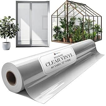 72 Wide 10 Gauge Double Polished Clear Vinyl Roll