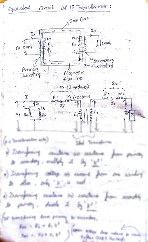 SOLUTION Equivalent Circuit Of Transformer Studypool
