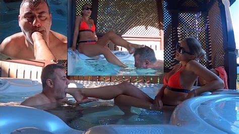 Gabriella This Is How I Enjoy Bathing 4 Foot Worship Foot Gagging Underwater Foot Smother