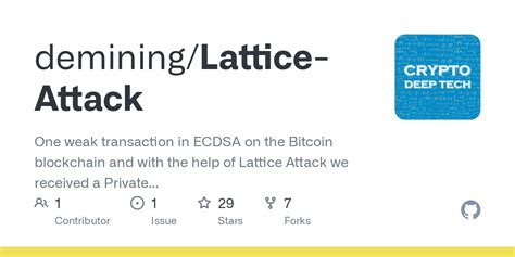 github demining lattice attack one weak transaction in ecdsa on the