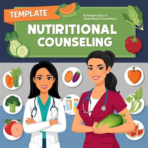 Nutritional Counseling Template Premium Ai Generated Image
