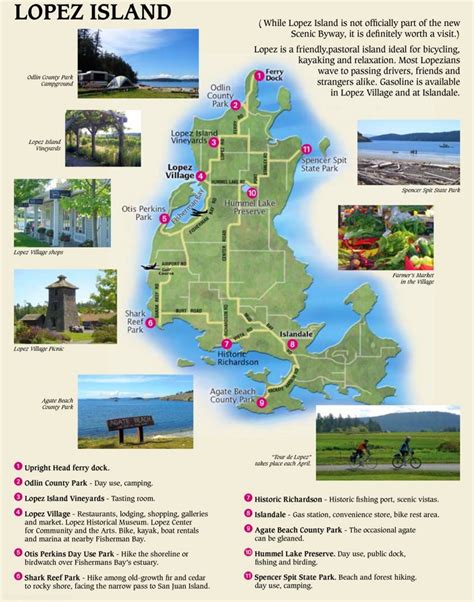 Lopez Island Map San Juan Islands Washington U S Discover Lopez
