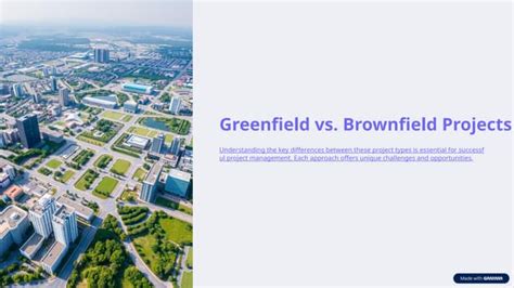 Greenfield Vs Brownfield Projects Pptx