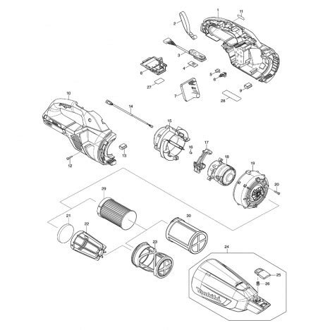 Housing Set Makita Cl001g ลดราคา Itoolmart