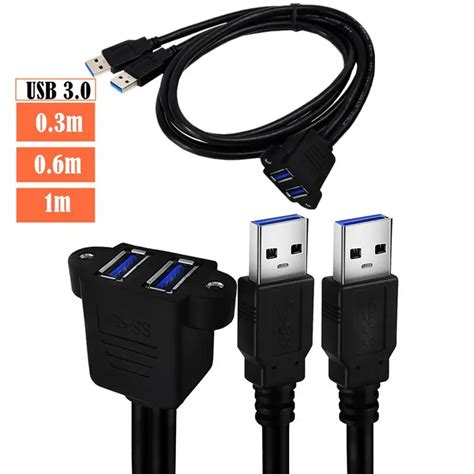 Usb3 0 Doppia Porta Integrata Con Fori Per Viti Per Fissaggio Doppio