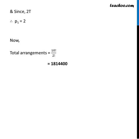 ex 6 3 11 in how many ways can letters of permutations