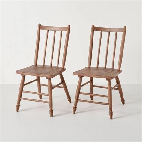 2pk Vintage Windsor Dining Chairs Aged Oak Hearth And Hand™ With