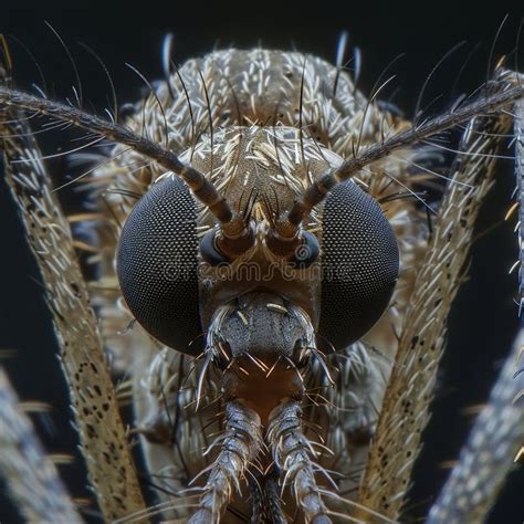 Close Up View Of A Mosquito Highlighting Its Intricate Features And