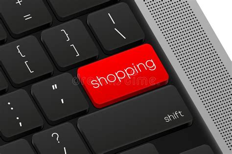 shopping button computer keyboard word on pc computer keyboard
