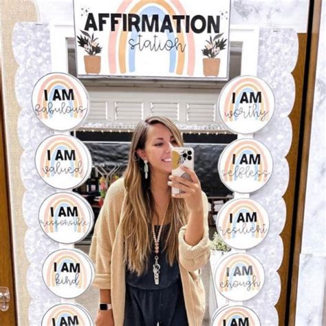 Classroom Door Decoration Affirmation Mirror Positive Affirmation