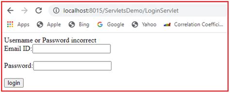 Login Form In Servlet Application Dot Net Tutorials