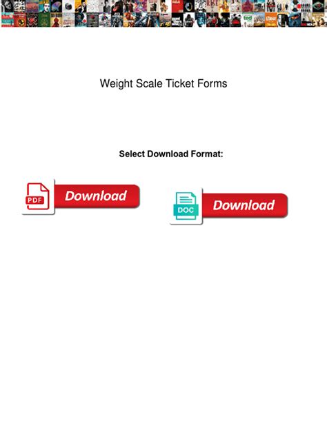 Fillable Online Weight Scale Ticket Forms Weight Scale Ticket Forms Coffee Fax Email Print