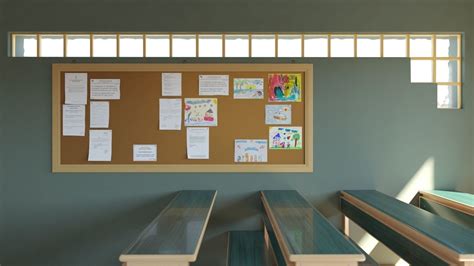 Small Modern Middle School Classroom 009 3d Model Cgtrader