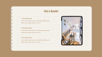 Free Spiral Notebook Google Slides Template PPT Keynote