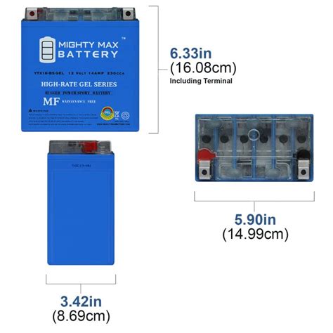 Ytx Bs Gel Battery Replacement For Fth Bs Ftz Bs Mightymaxbattery