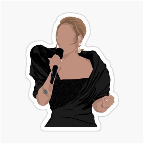 Adele Sticker For Sale By Jane Huffer Adele Woman Singing God Sticker