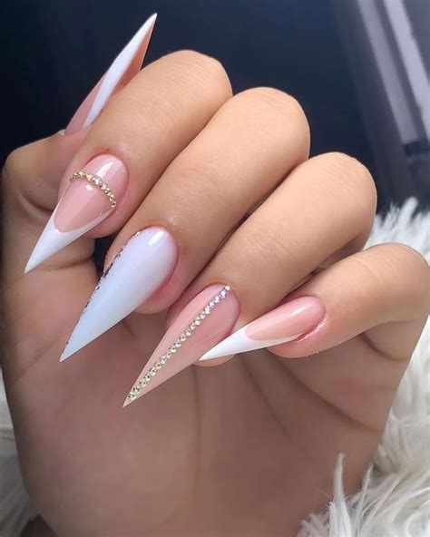 White Stiletto Nails With Designs The Best Winter Nail Designs To Try