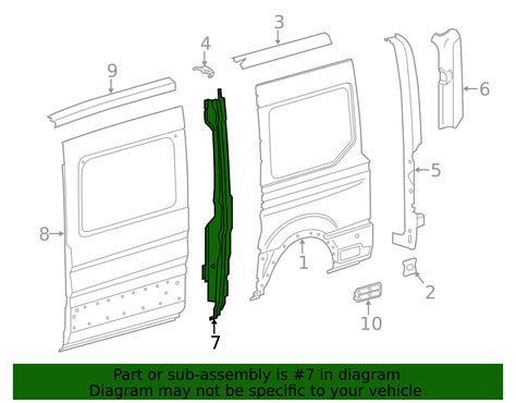 2015 2026 Ford Body C Pillar Ck4z 6124383 D Oem Parts Online