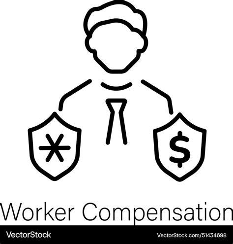 Worker Compensation Royalty Free Vector Image Vectorstock