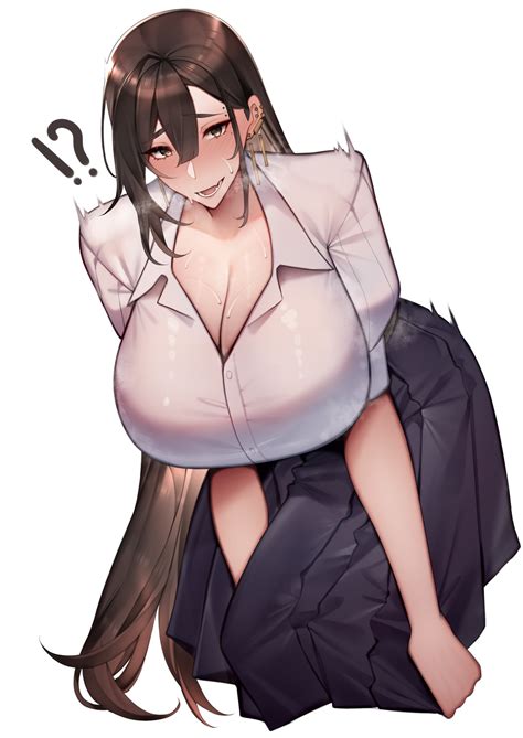 Rule 34 1futa Bent Over Blush Breasts Brown Eyes Brown Hair Cleavage
