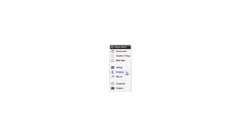 Context Menu For Jquery