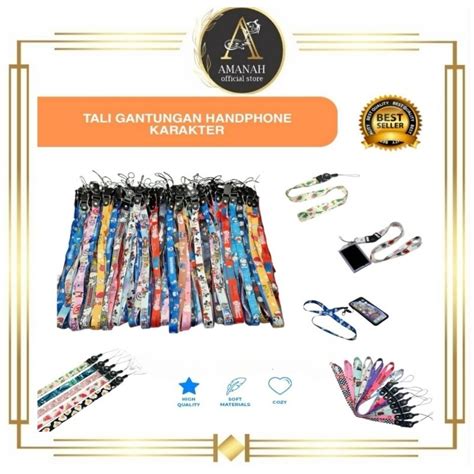 Jual Tali Hp Carton Gantungan Hp Motif Karakter Hellokitty Doraemon