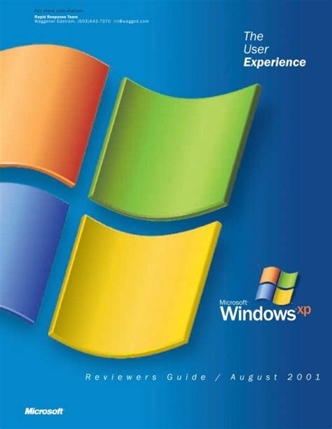Microsoft Windows Xp Reviewers Guide August 2001 Tomax7