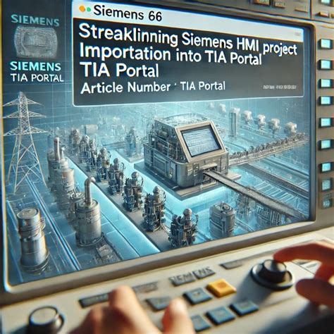Streamlining Siemens Hmi Project Importation Into Tia Portal Siemens