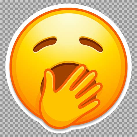 Tired Smiley Face Emoji
