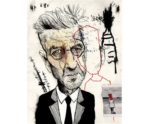 David Lynch Large Fine Art Print Of An Original Mixed Media Etsy